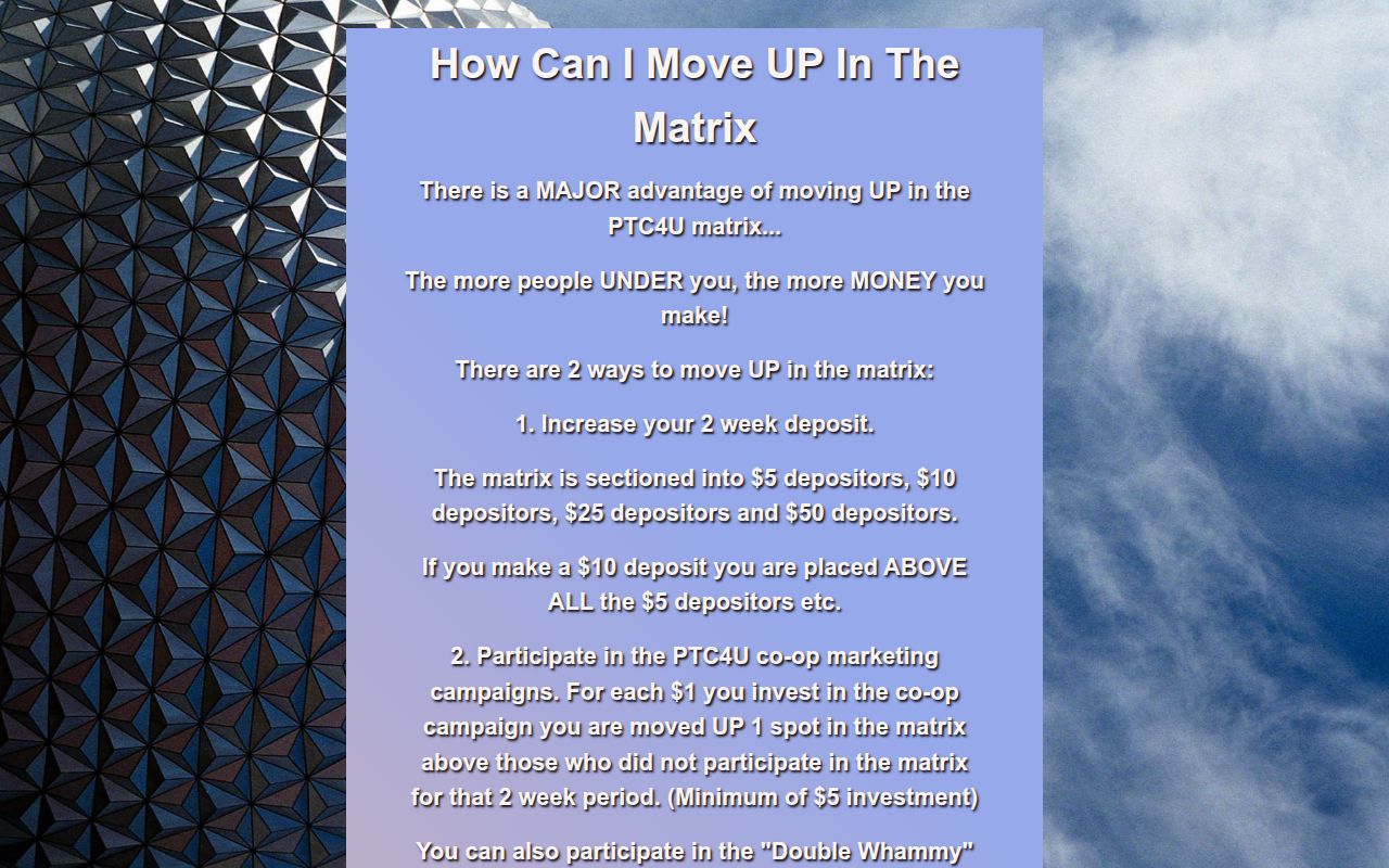 How can I move UP in the matrix